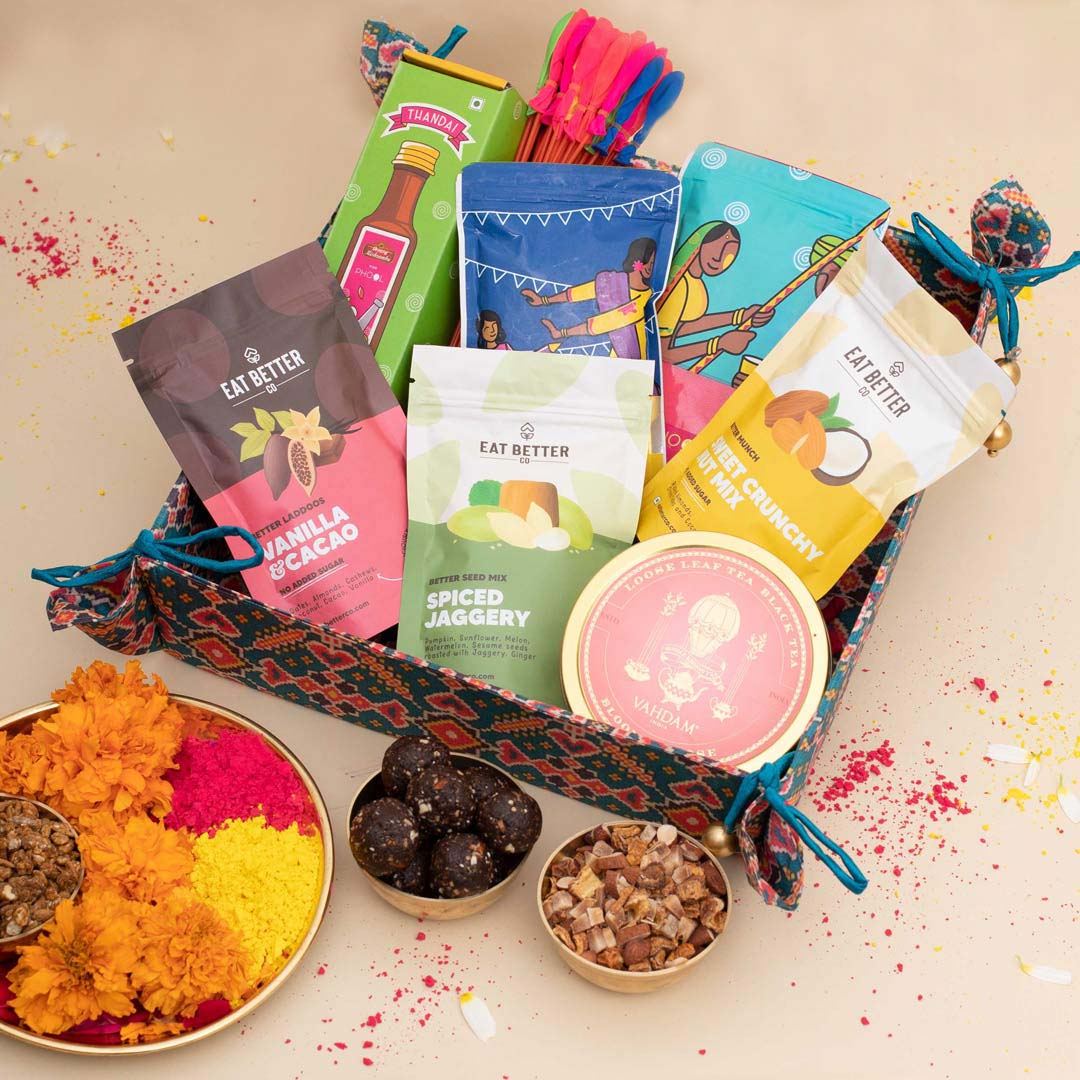 Holi Gift Hampers - Dry Fruits, Organic Gulaal, Thandai and more – Eat ...