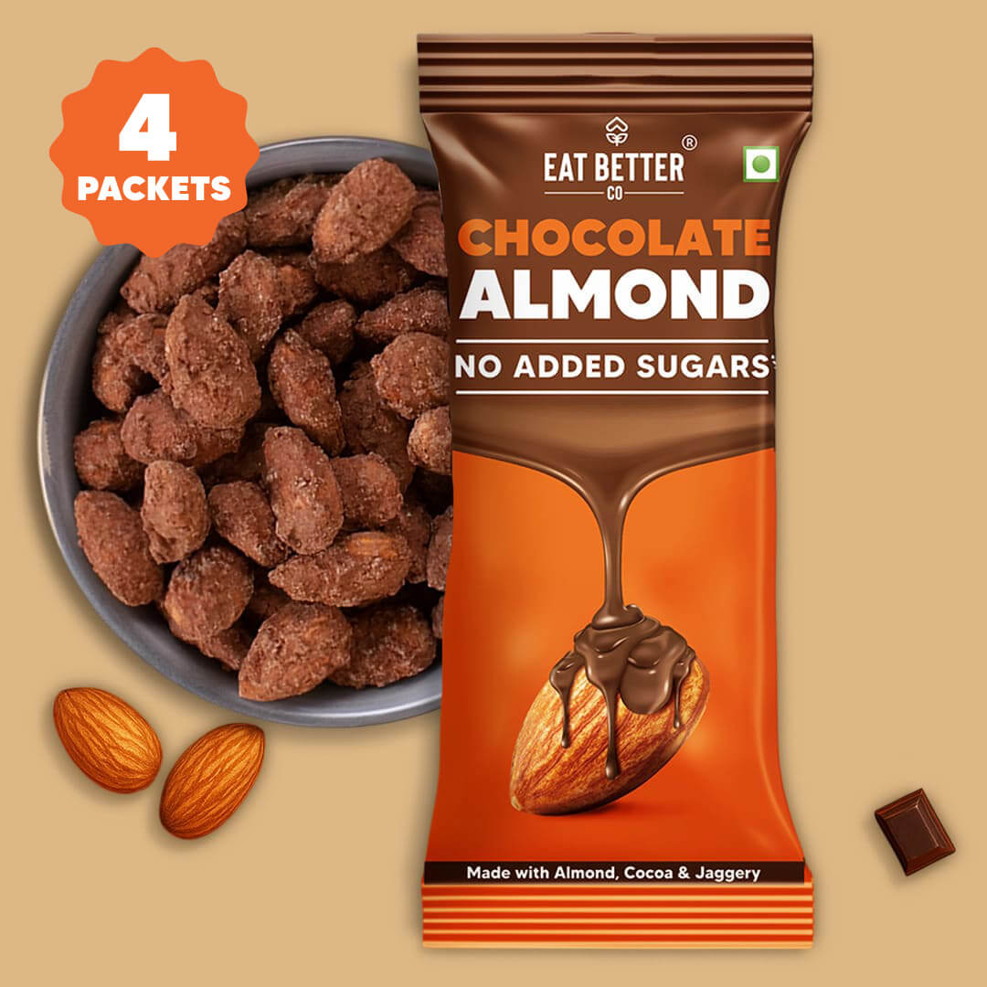 Chocolate Coated Almonds - Pack of 4 - 160 grams – Eat Better Co