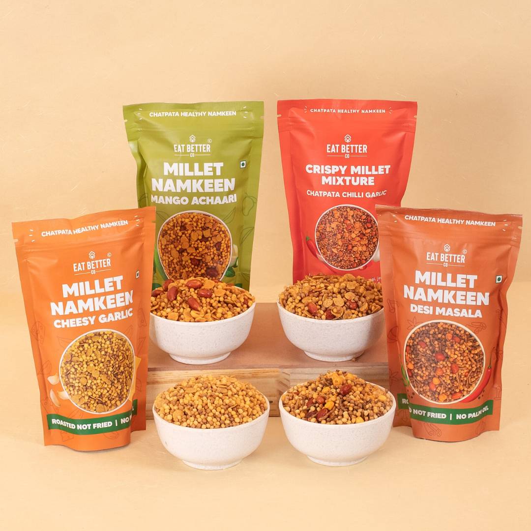 Crispy Millet Mixture - Mast Masala - Healthy Namkeen - Healthy Snack ...