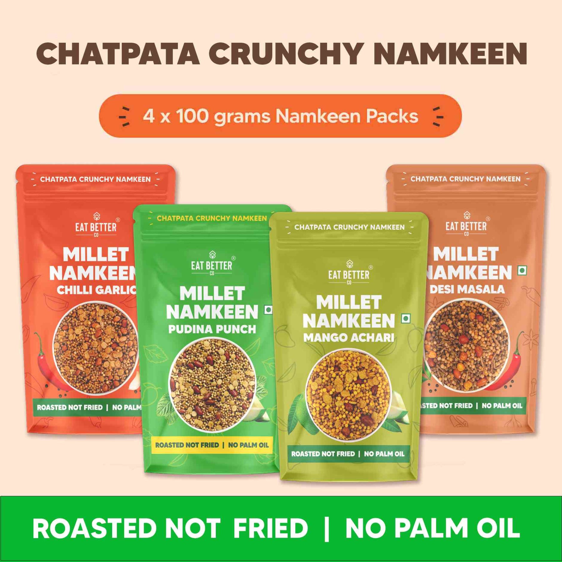 Crispy Millet Mixture - Mast Masala - Healthy Namkeen - Healthy Snack ...