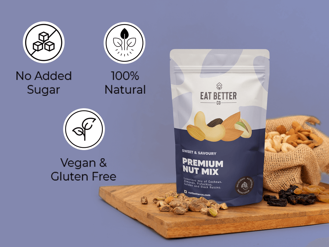 Premium Nut Mix - Jumbo Nuts & Raisins - Roasted & Spiced – Eat Better Co